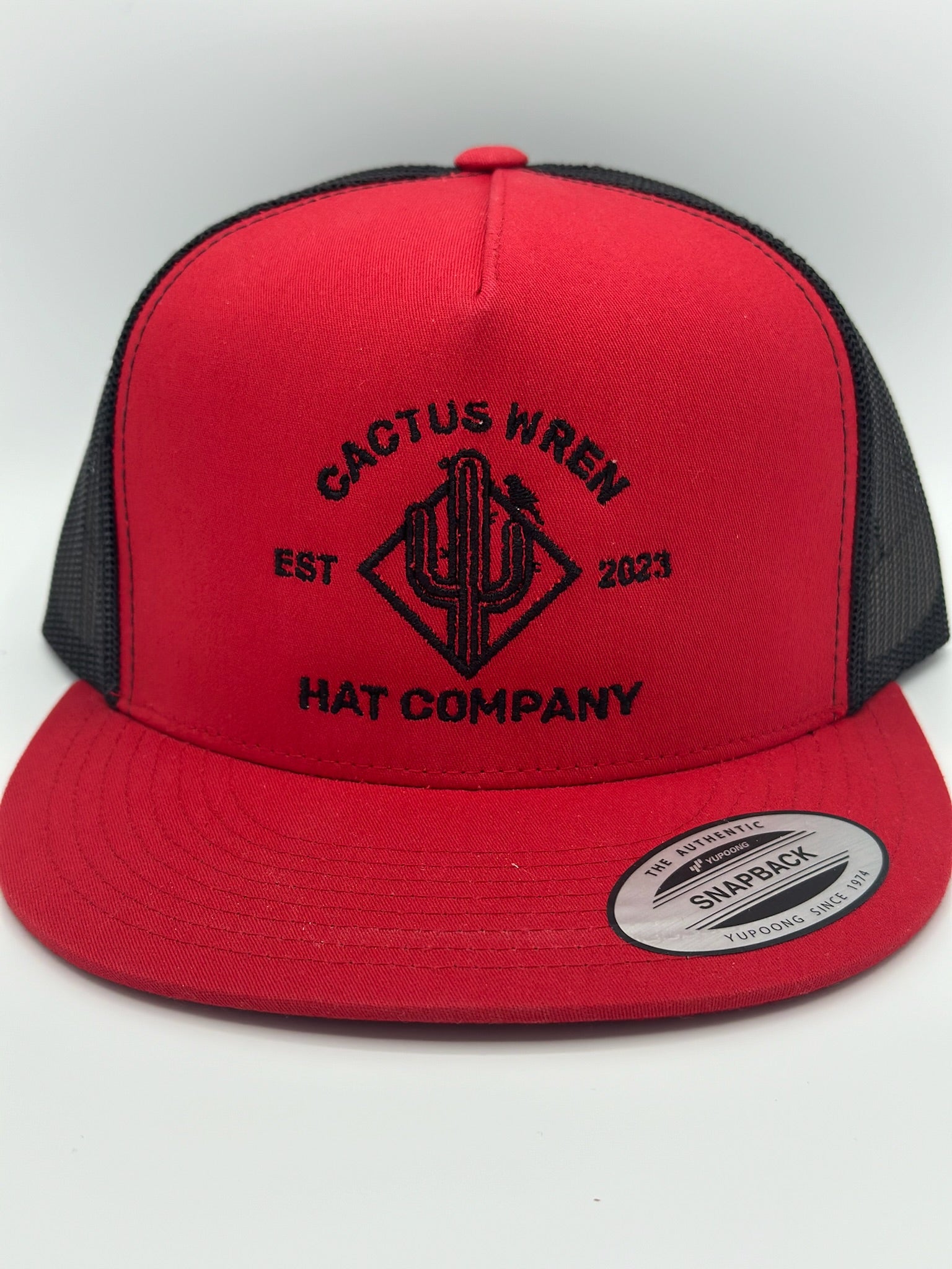 Ranch Logo in red/black – Cactus Wren Hat Co
